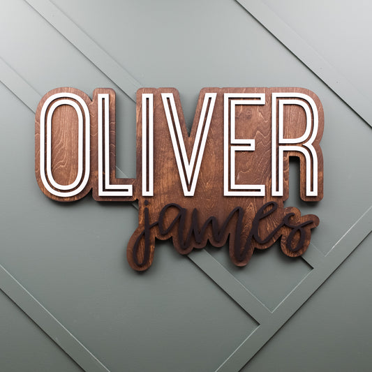 Outline Name Signs – Hickory Hollow Designs