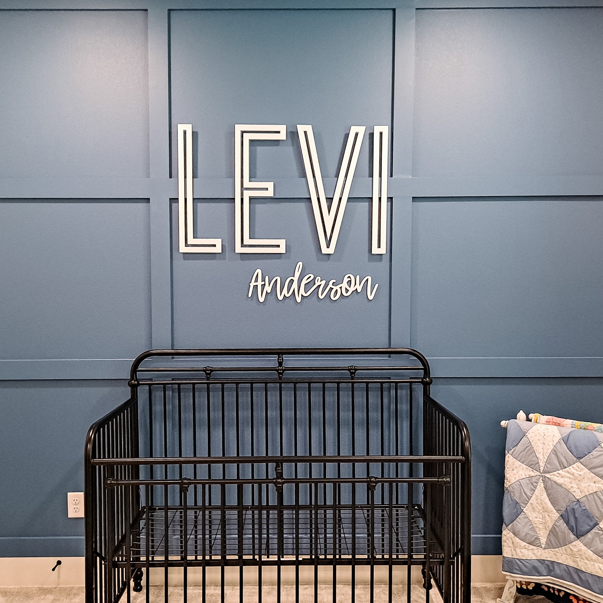 Levi Anderson Name Cutout – Hickory Hollow Designs