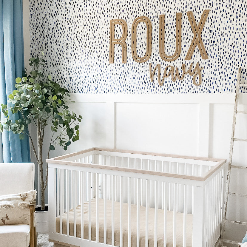 Roux Navy Name Cutout – Hickory Hollow Designs