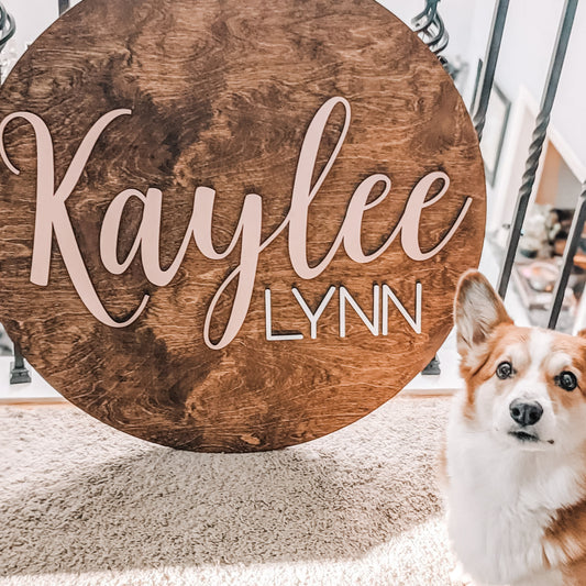 Round Name Signs – Hickory Hollow Designs