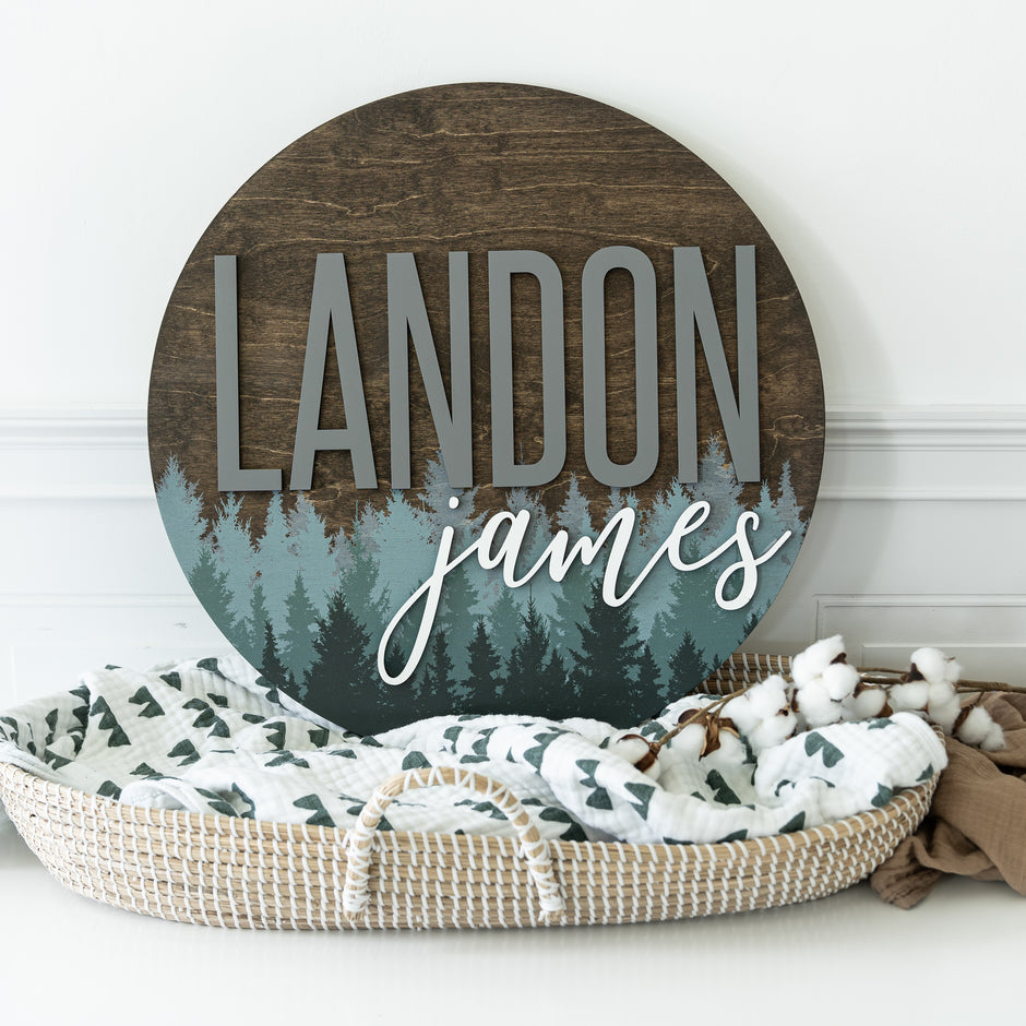 Round Name Signs – Hickory Hollow Designs