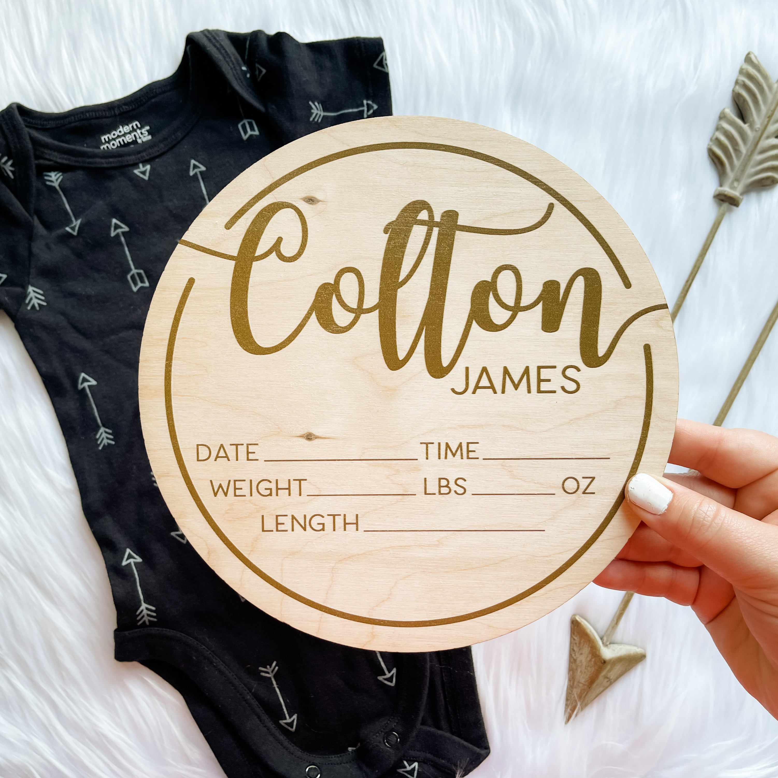 Colton James Script Birth Stat – Hickory Hollow Designs