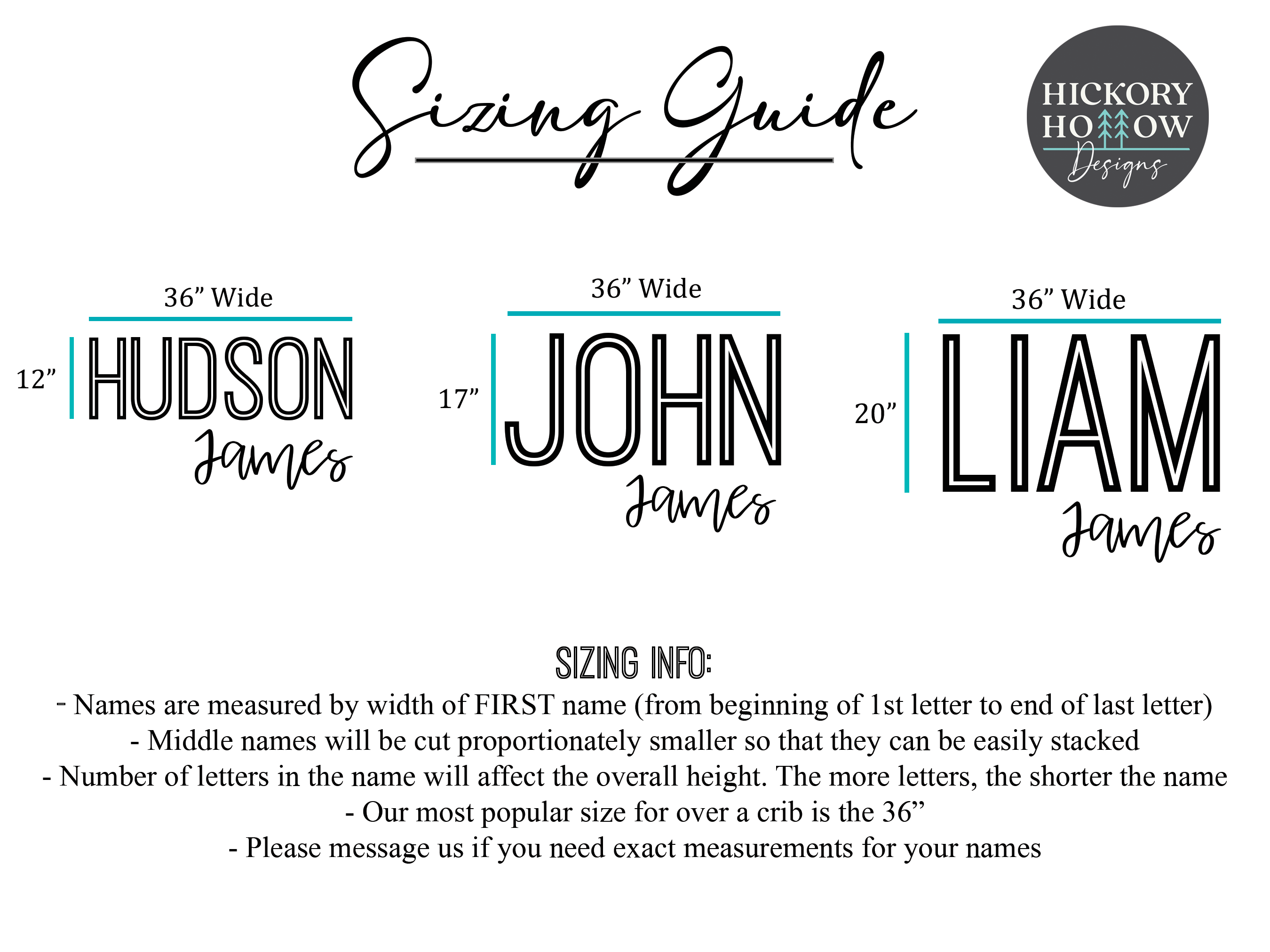 Name Cut Outs – Hickory Hollow Designs