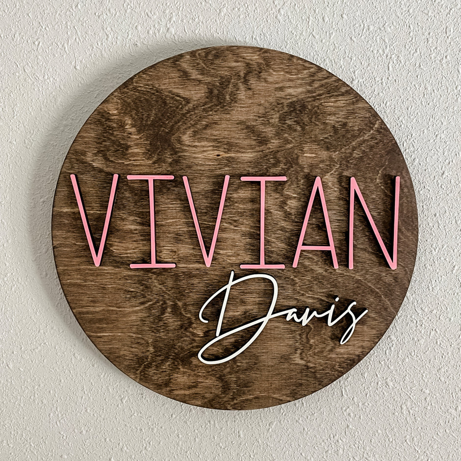 Round Name Signs – Page 2 – Hickory Hollow Designs
