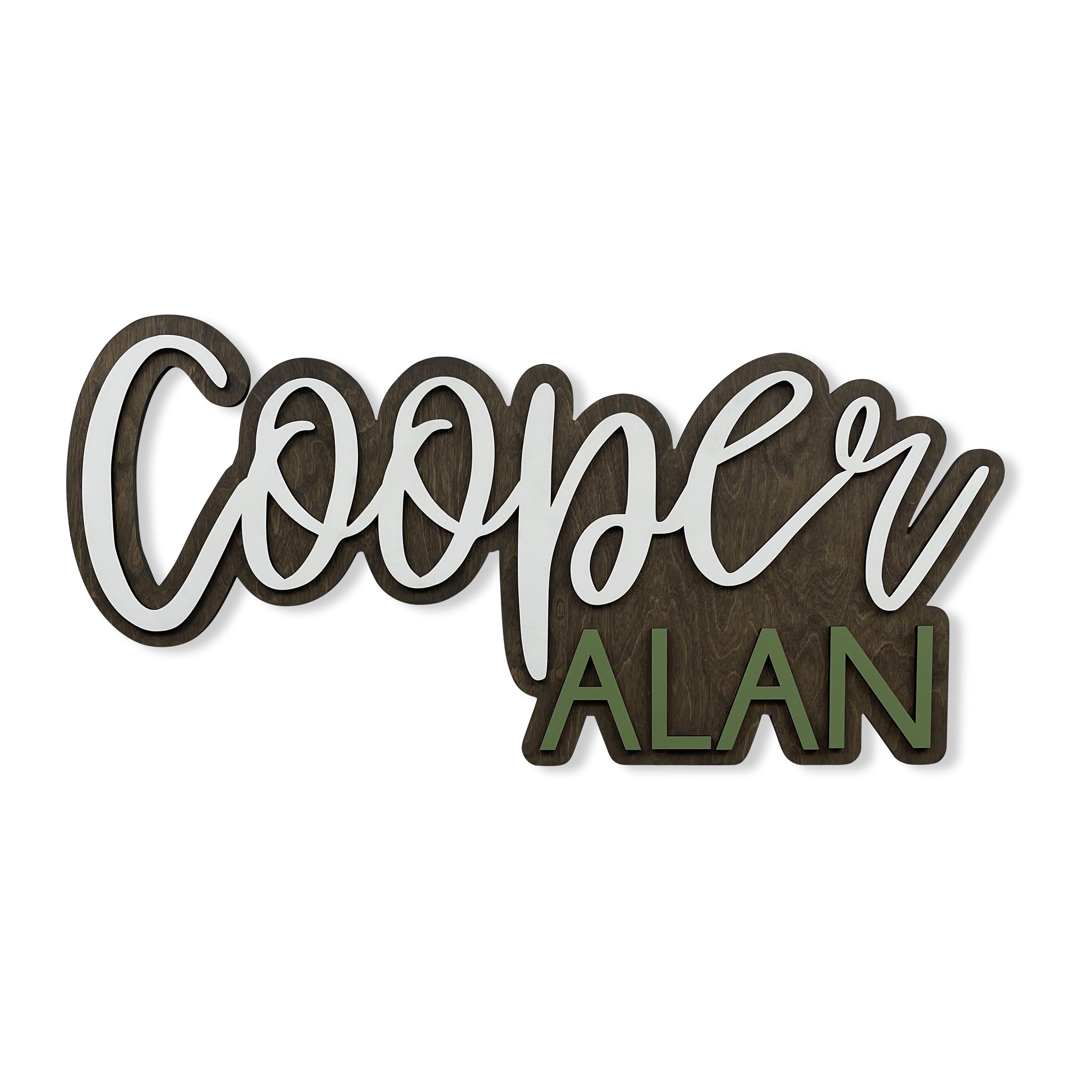 Cooper Alan Layered Sign – Hickory Hollow Designs