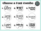 Round Name Signs – Hickory Hollow Designs