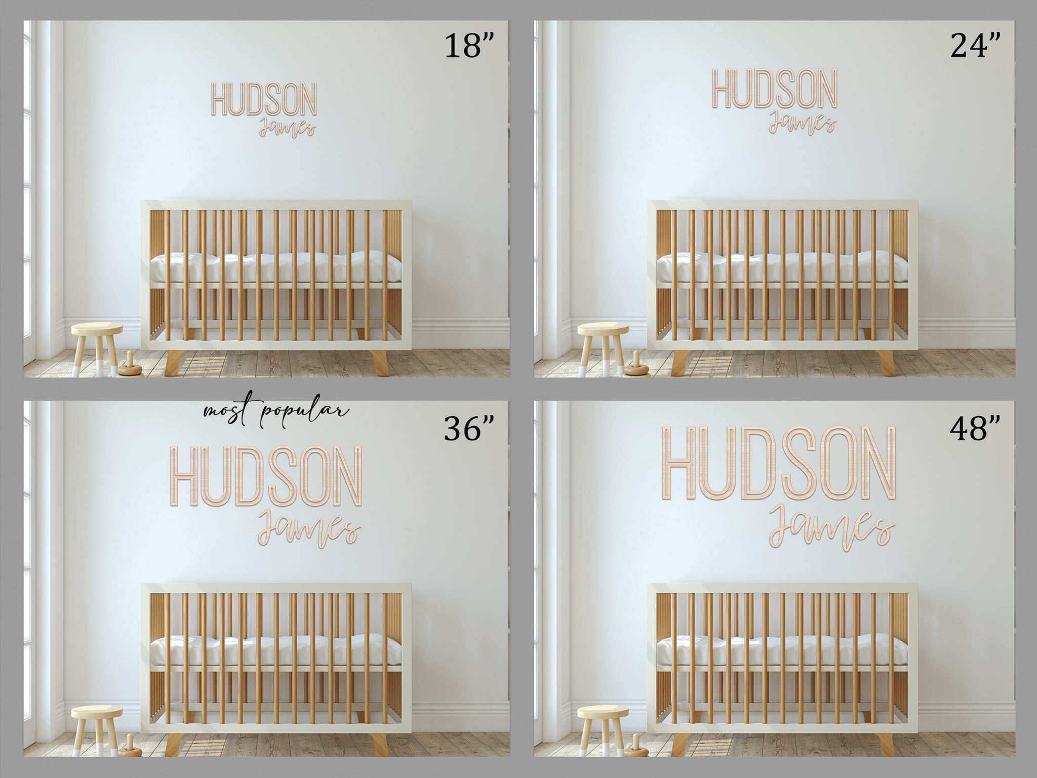 Hudson James Name Cutout – Hickory Hollow Designs